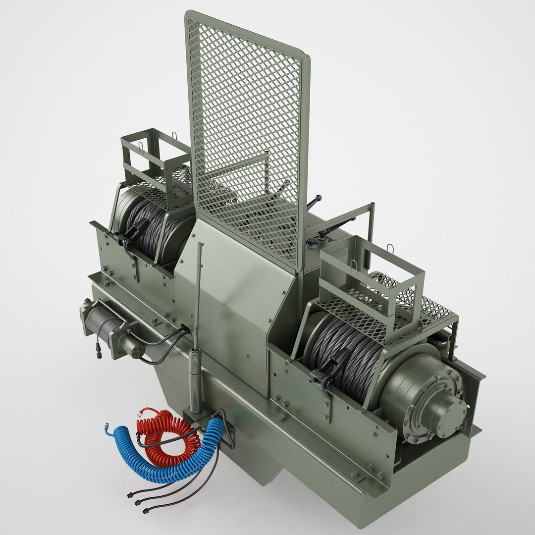 Military Semi Truck Winch 02 3D Model - TurboSquid 2174613