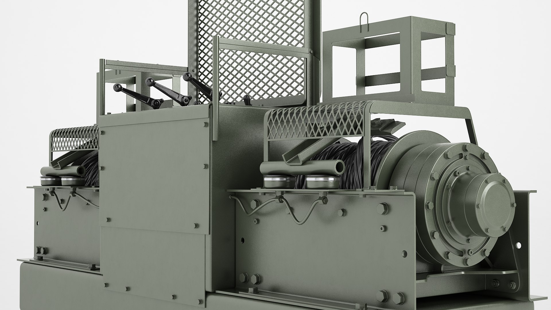 Military Semi Truck Winch 02 3D Model - TurboSquid 2174613