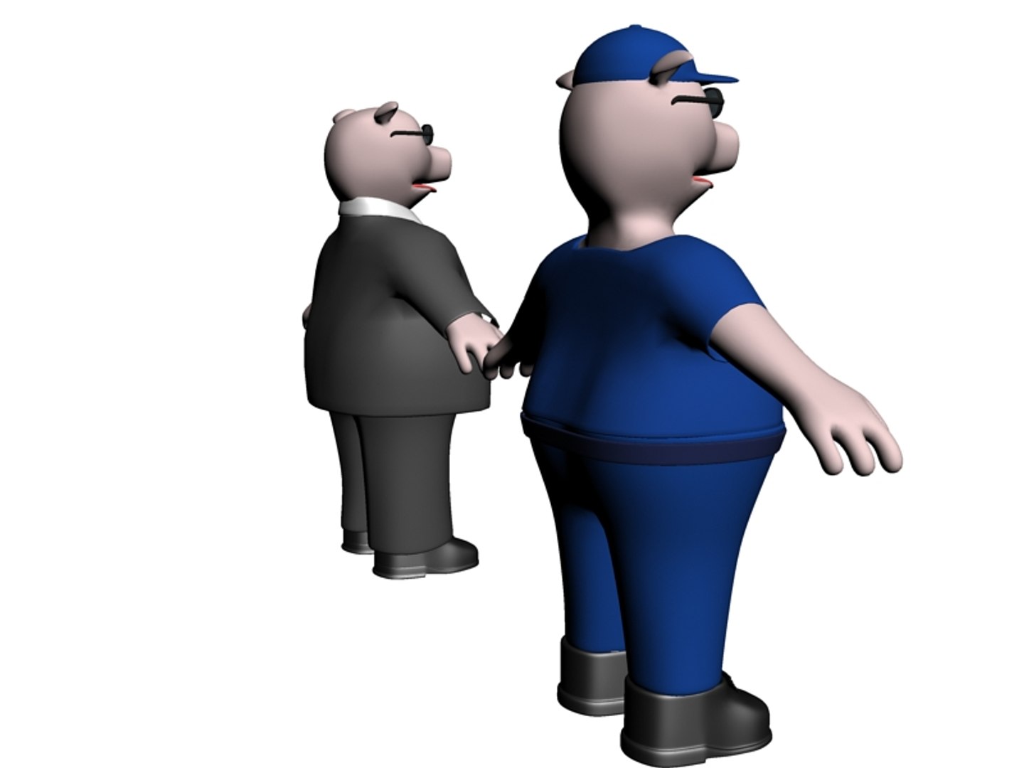 3d model pork security officer
