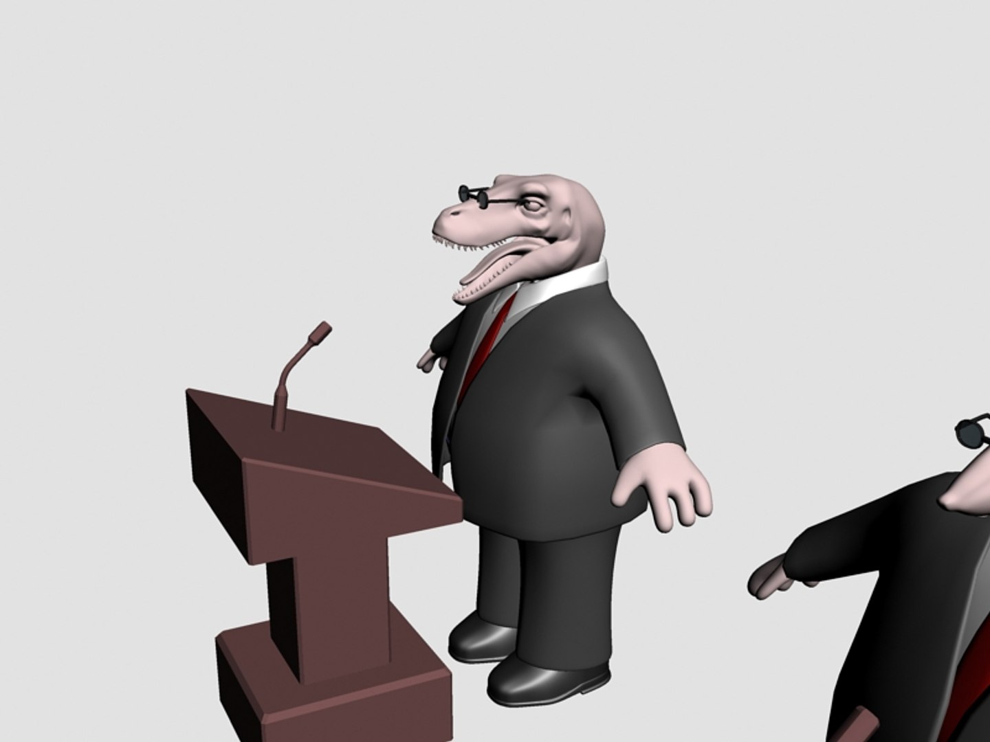 3d model pork security officer
