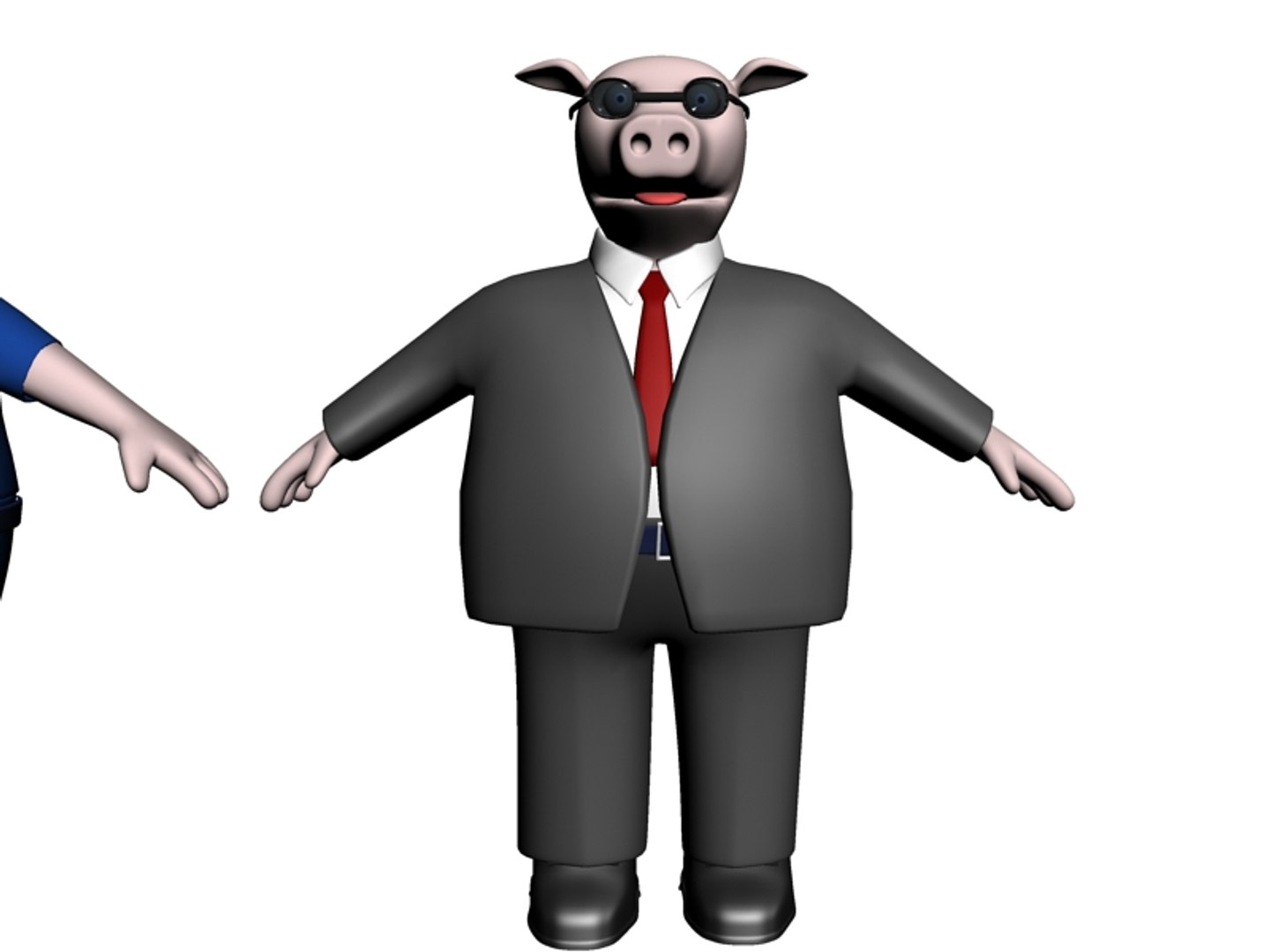 3d model pork security officer
