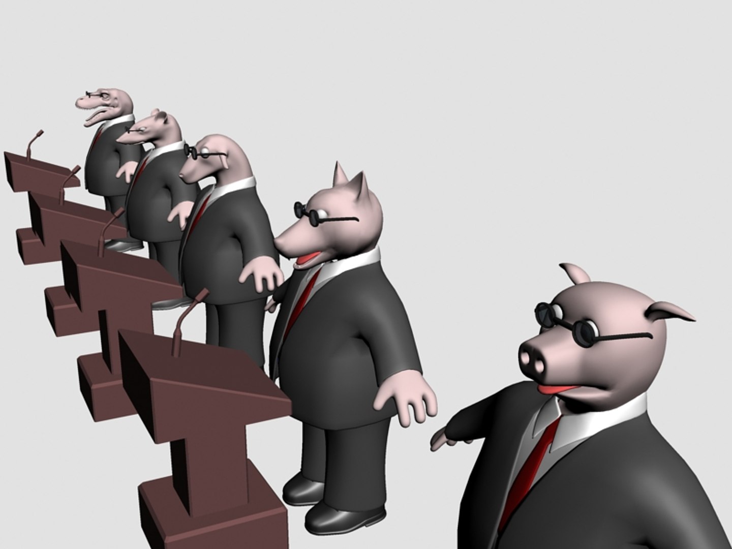 3d model pork security officer