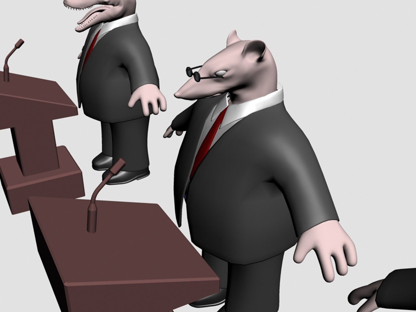 3d model pork security officer