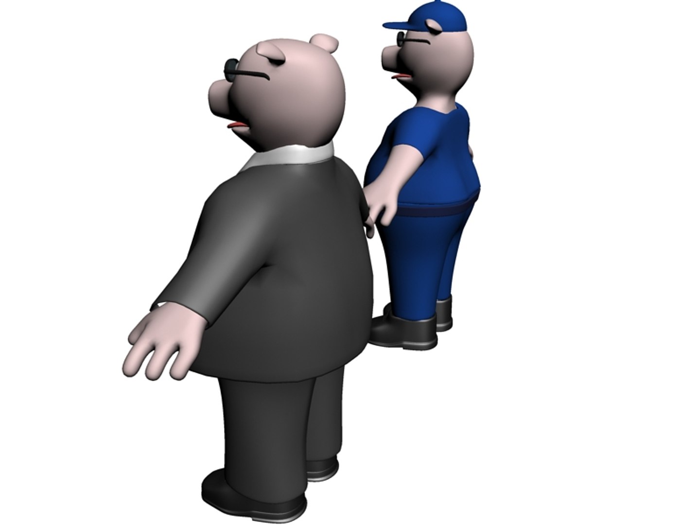3d model pork security officer