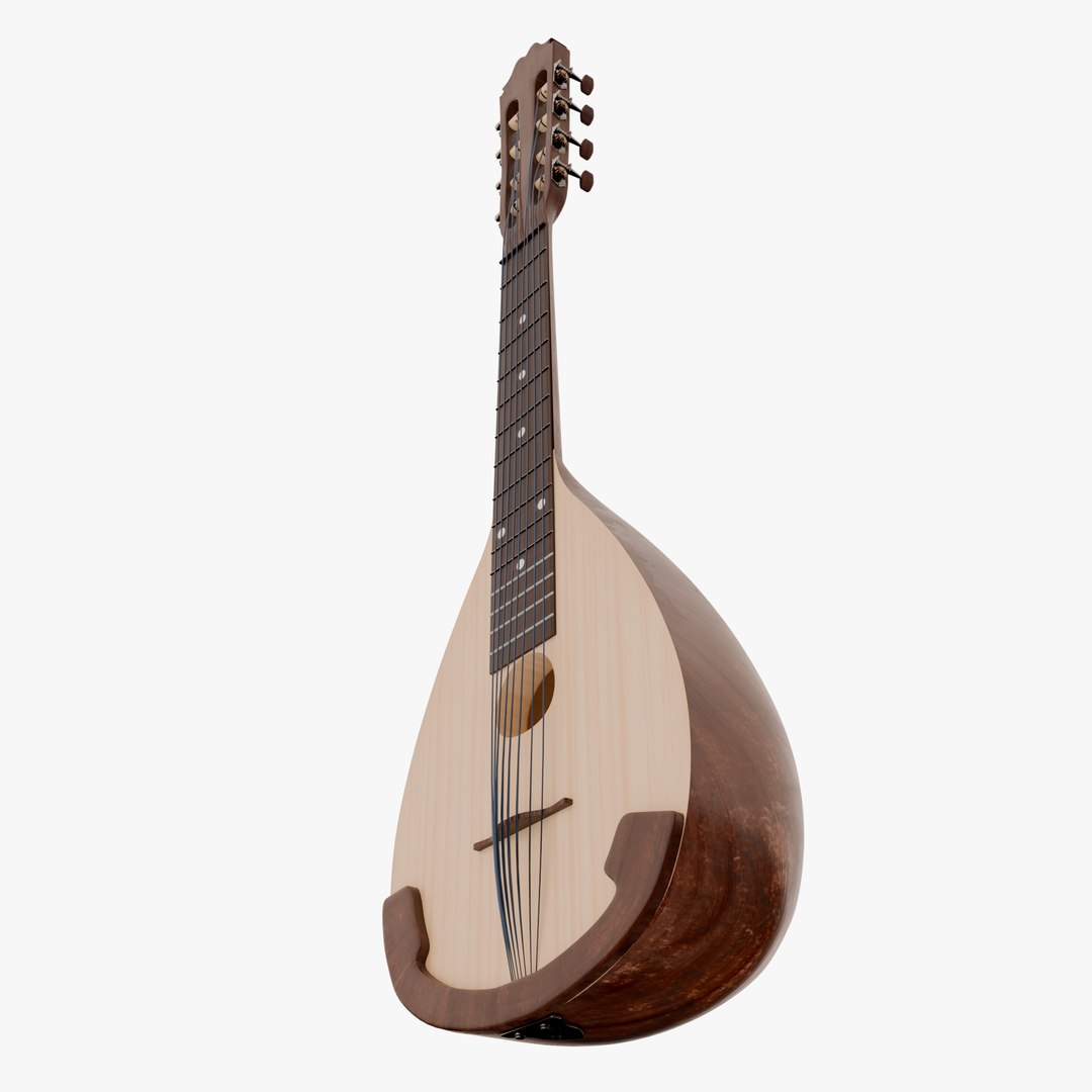 3D Mandolin PBR Model - TurboSquid 2374113