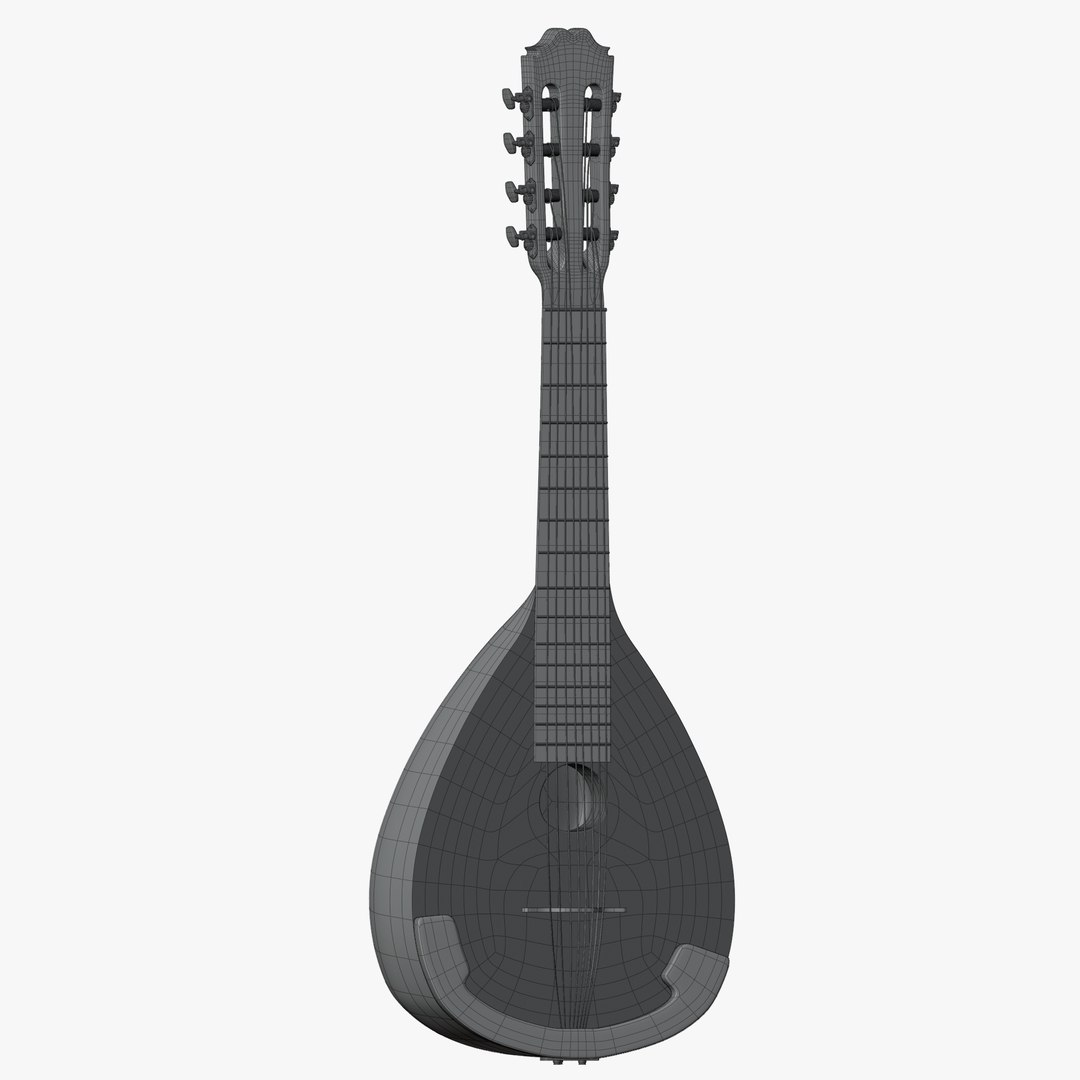 3D Mandolin PBR Model - TurboSquid 2374113