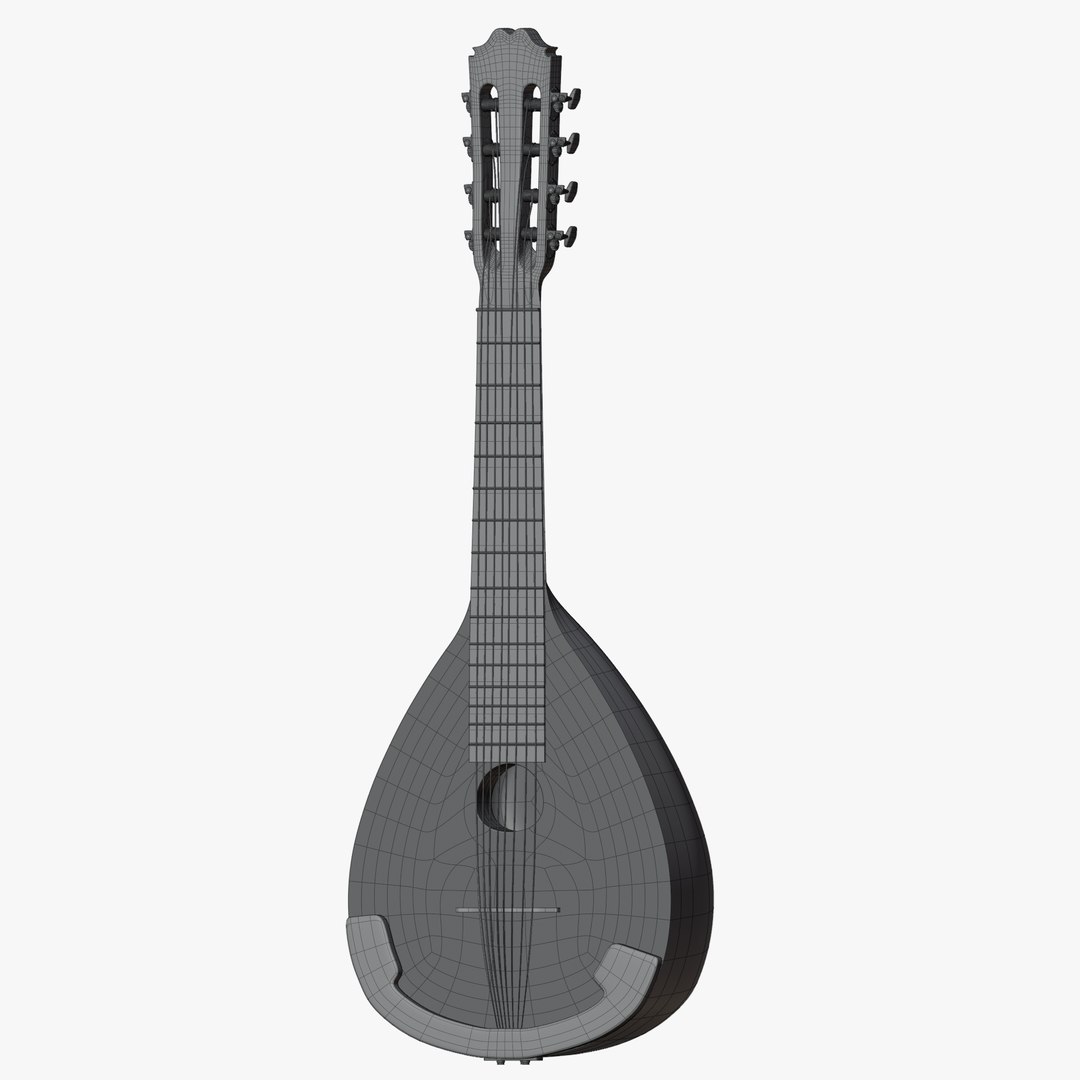 3D Mandolin PBR Model - TurboSquid 2374113