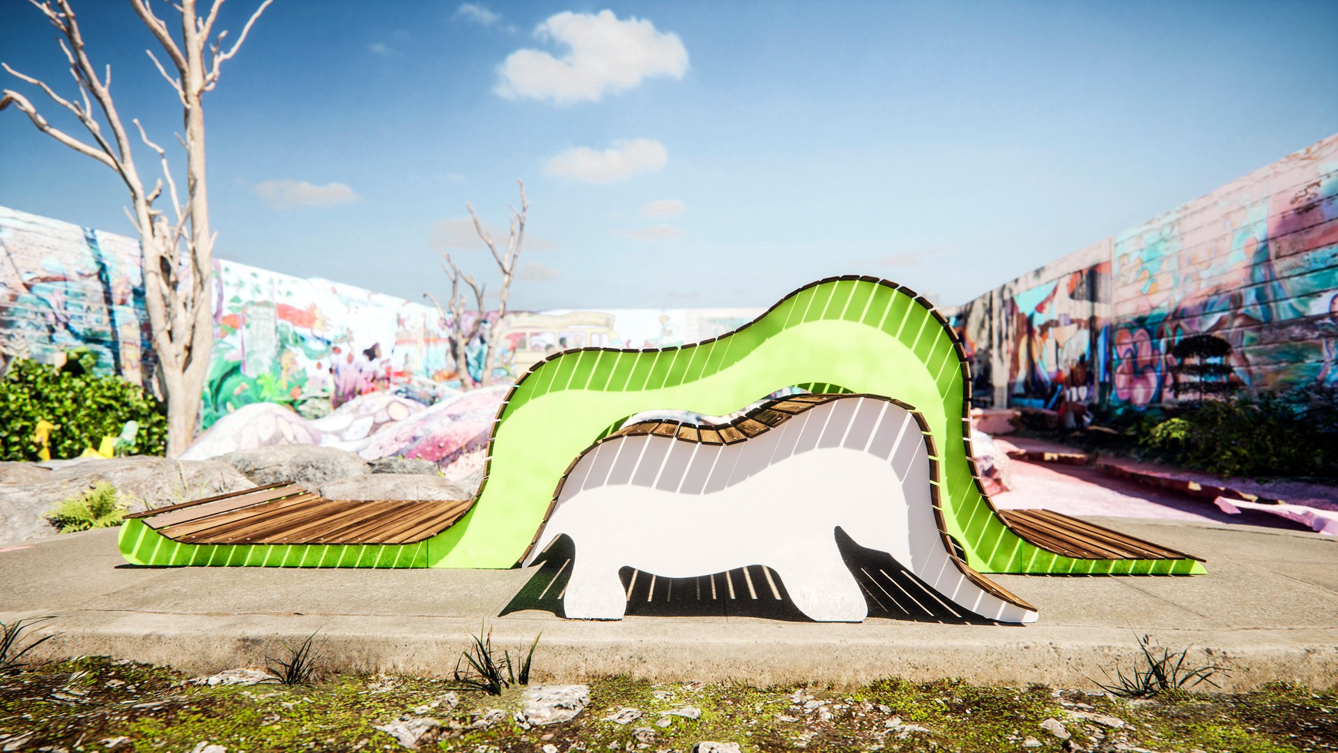 3D Banca Principito Little Prince Bench - TurboSquid 1990089