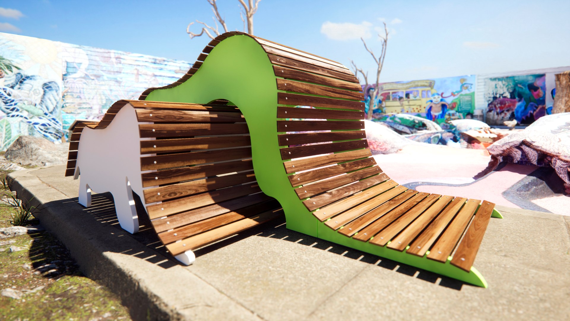 3D Banca Principito Little Prince Bench - TurboSquid 1990089