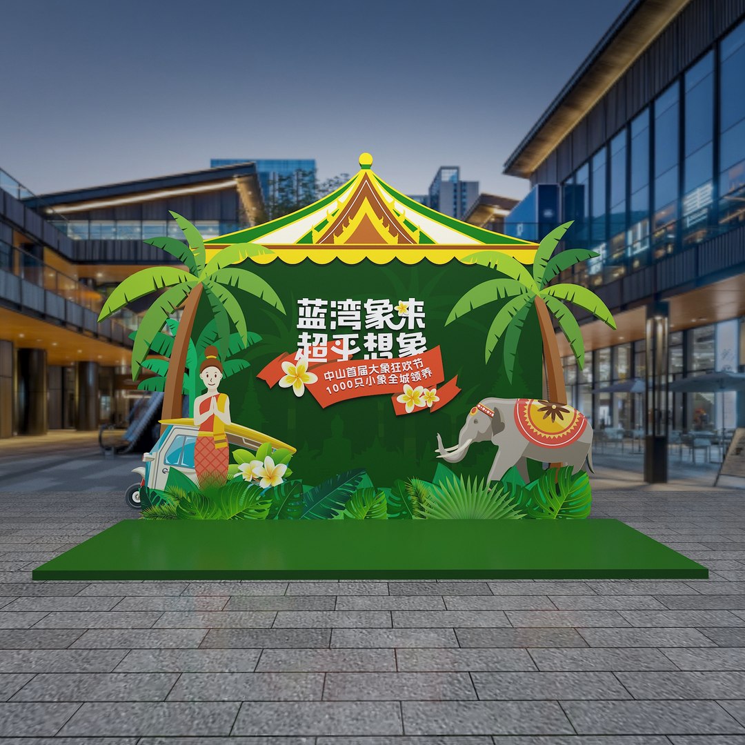 3D Southeast Asia Theme Display Thai Style Theme Display Thai Style ...