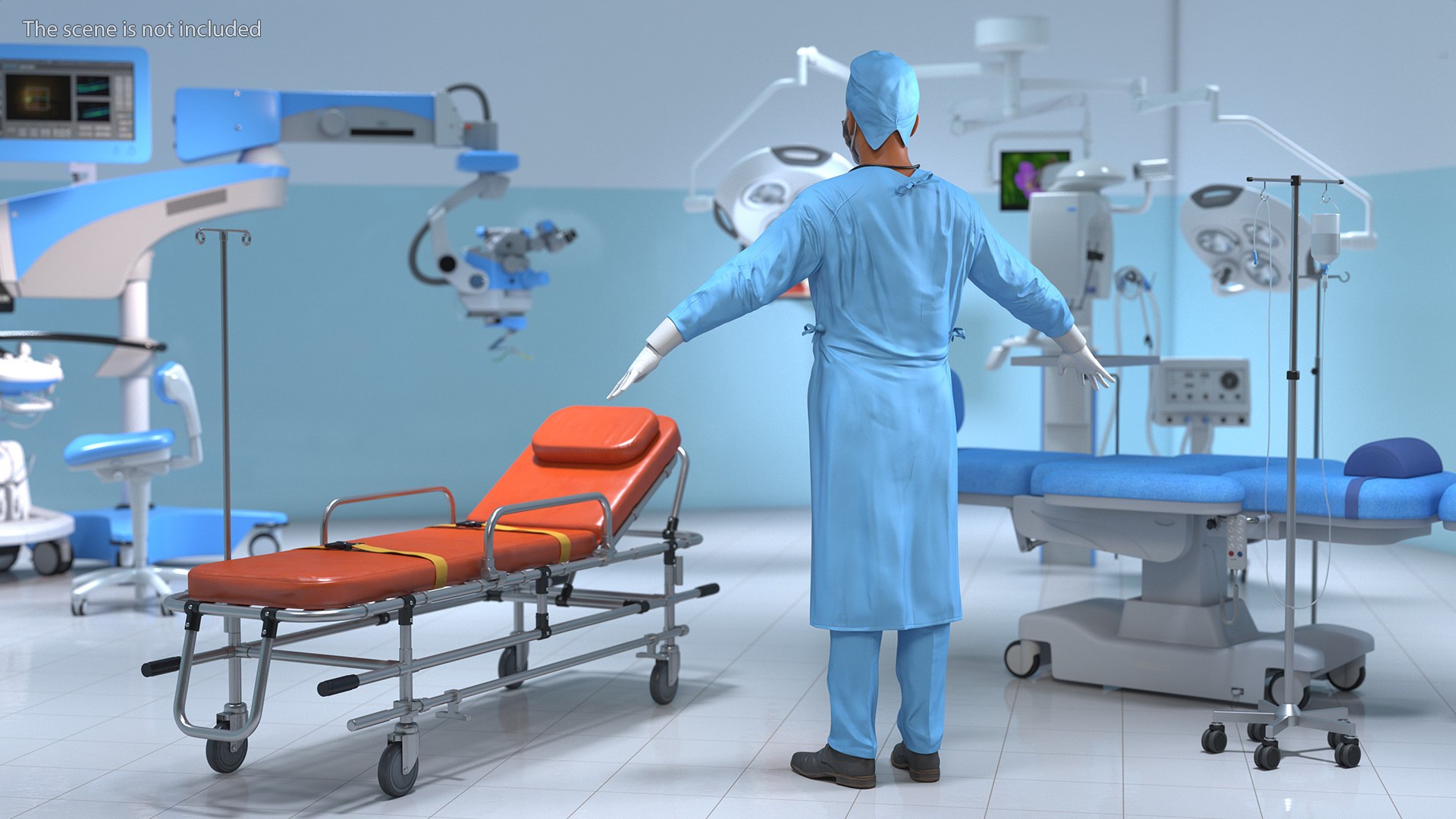 3D Surgeon Doctor in Mask Rigged - TurboSquid 2144114