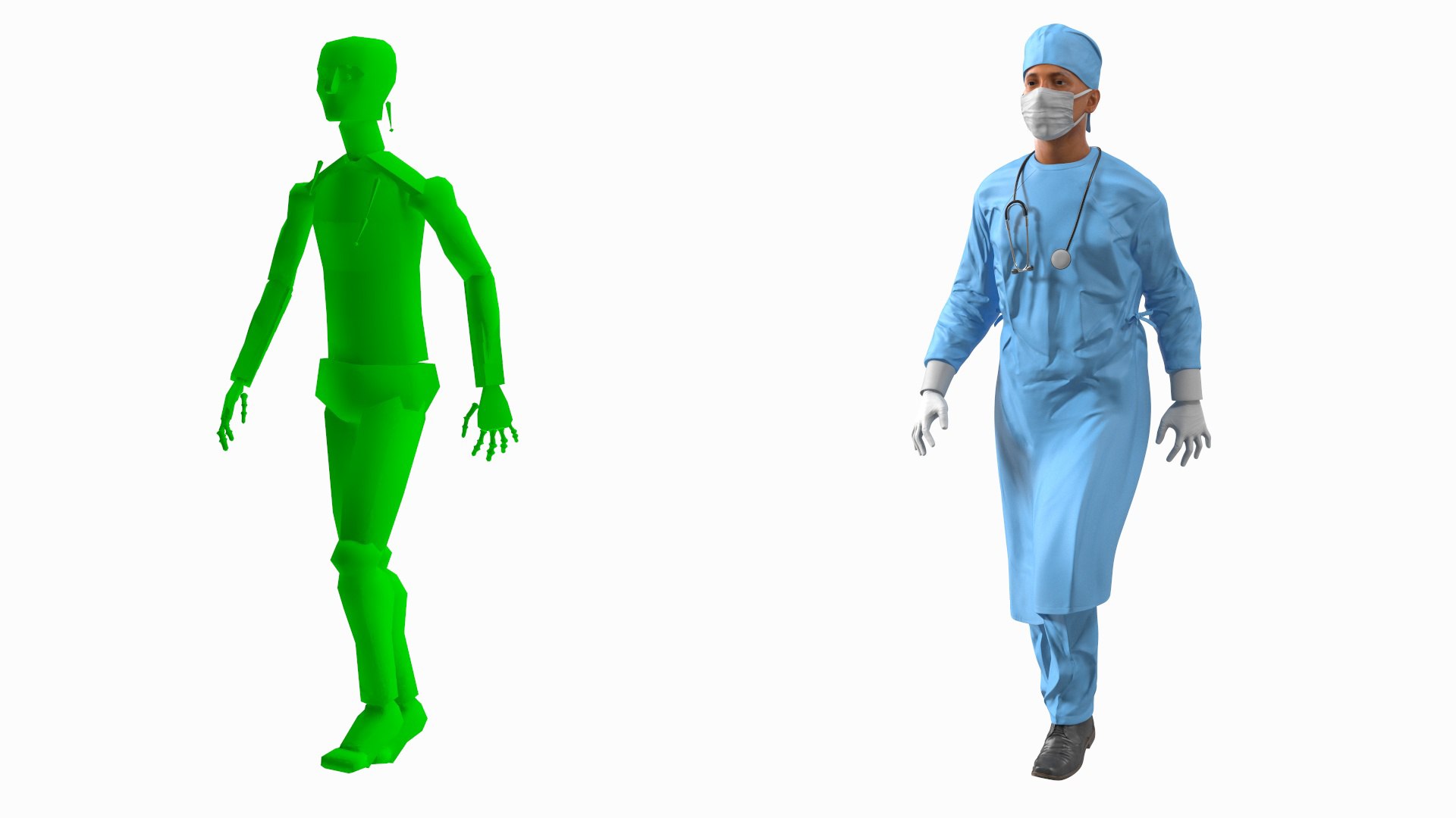 3D Surgeon Doctor In Mask Rigged - TurboSquid 2144114