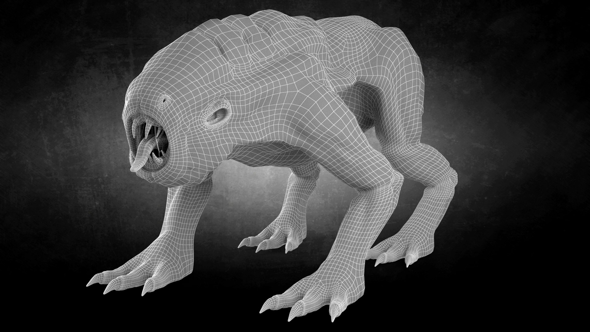 3D Alien Dog Monster Model - TurboSquid 2143440