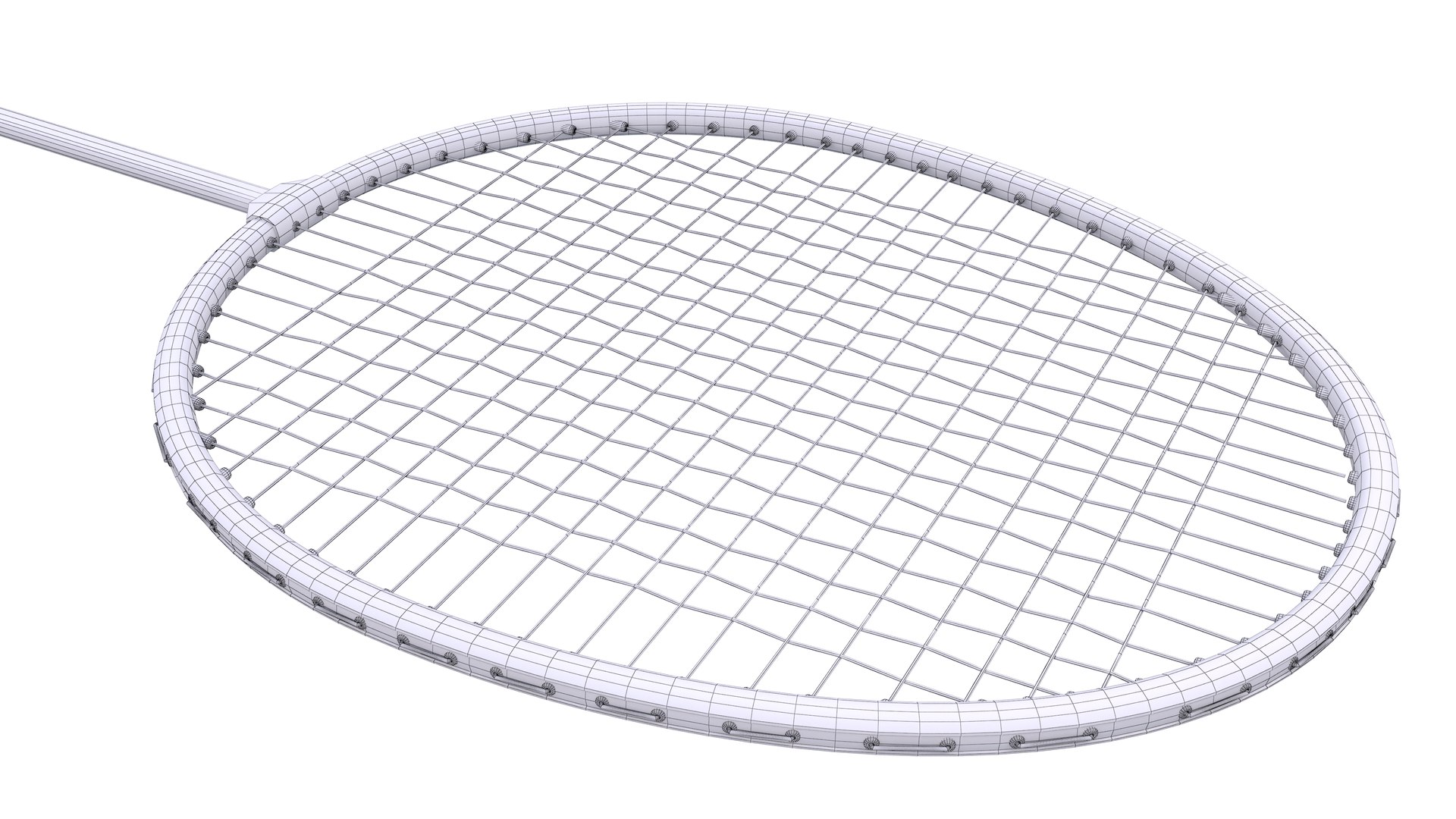 3D Badminton Racquet - TurboSquid 1728039