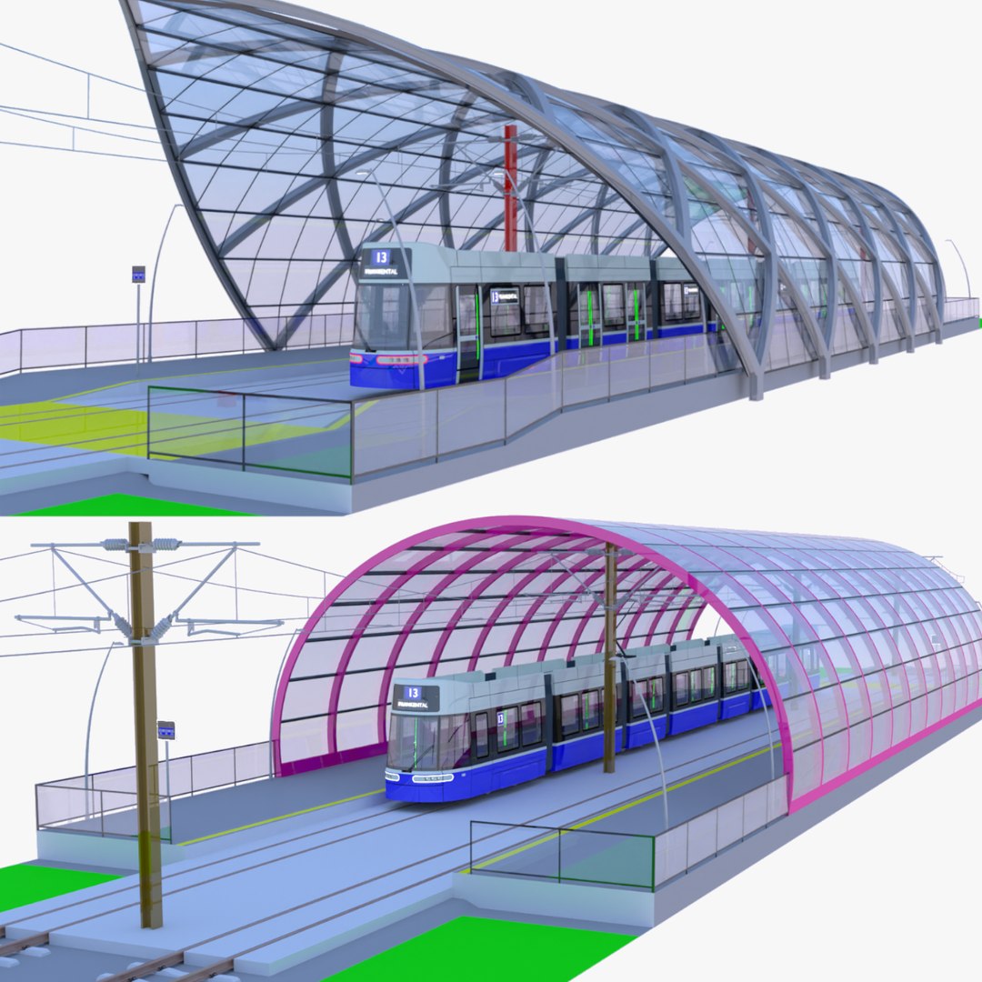 Zurich Tram Stops 3D Model - TurboSquid 2245185