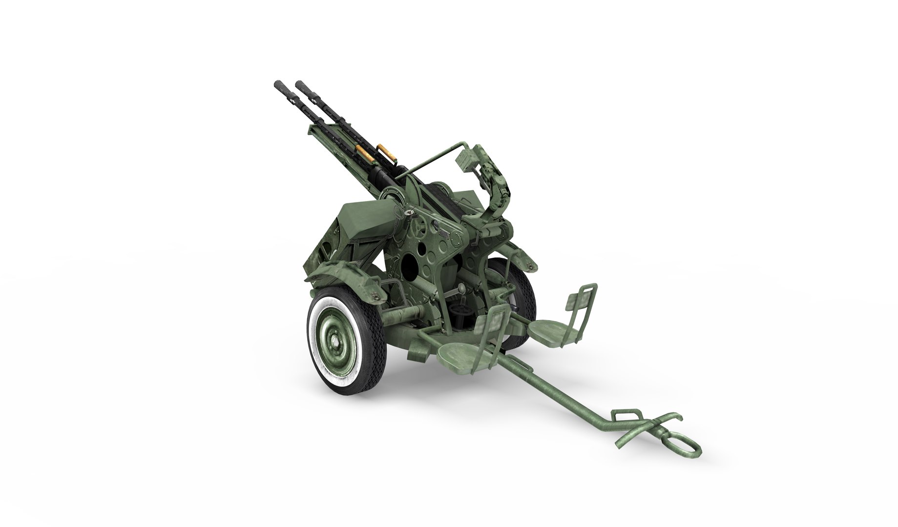 ZPU-2 3D Model - TurboSquid 1992636