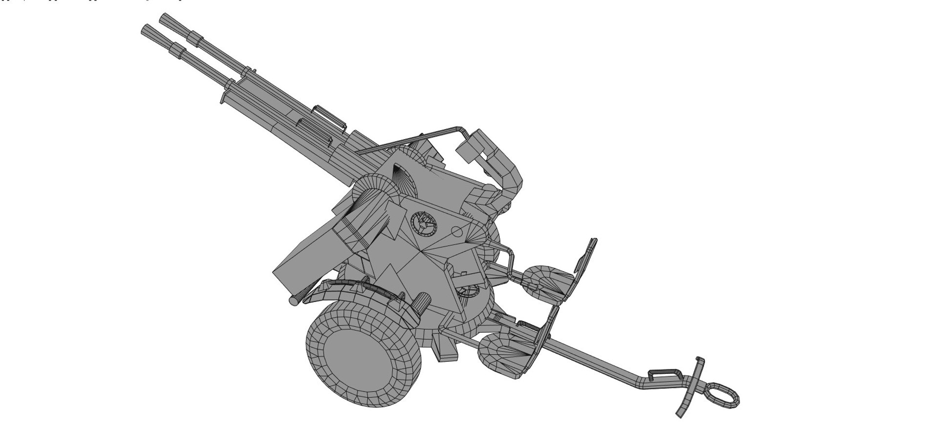 ZPU-2 3D Model - TurboSquid 1992636