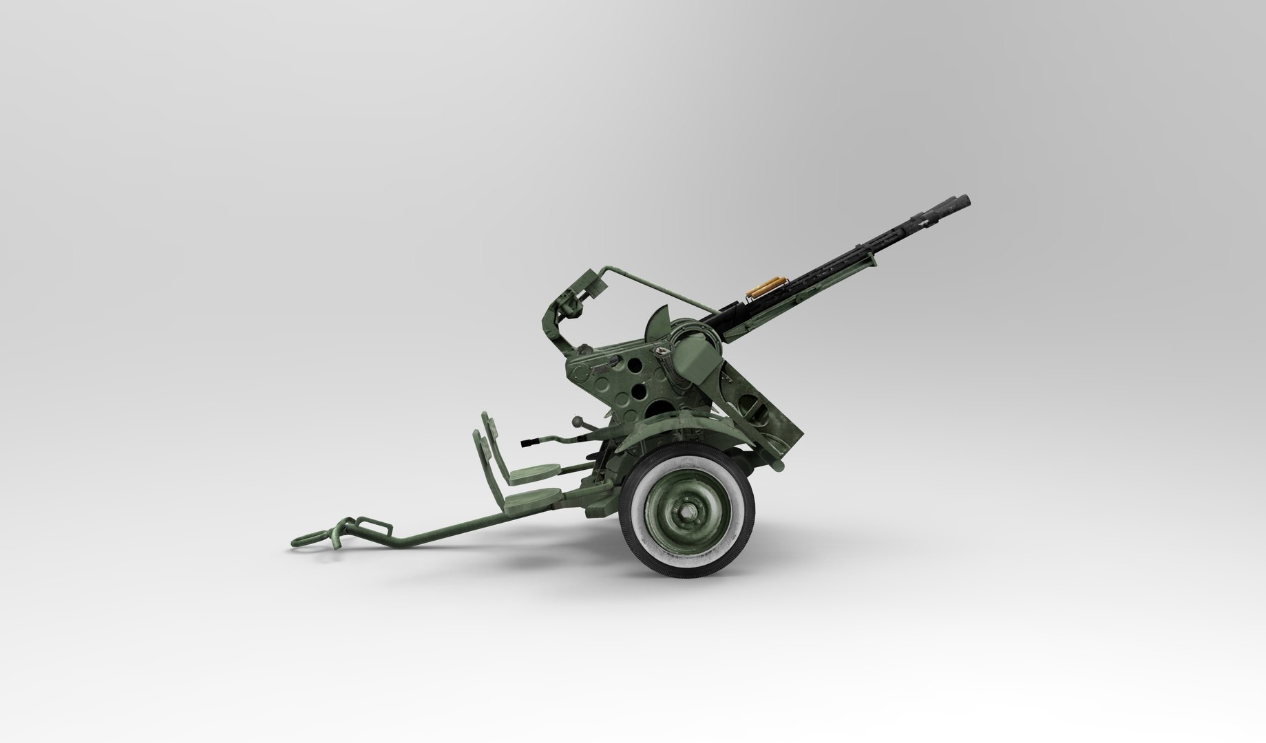 ZPU-2 3D Model - TurboSquid 1992636