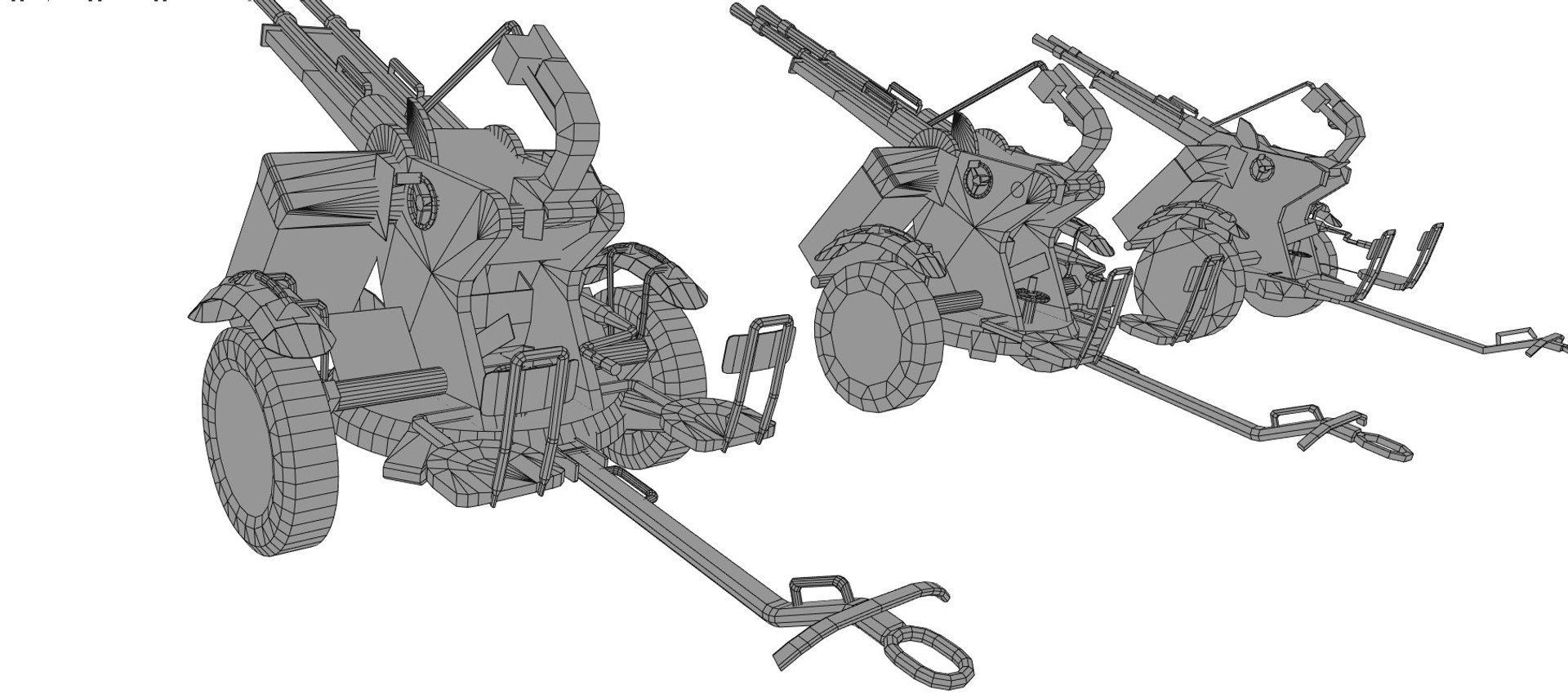 ZPU-2 3D Model - TurboSquid 1992636