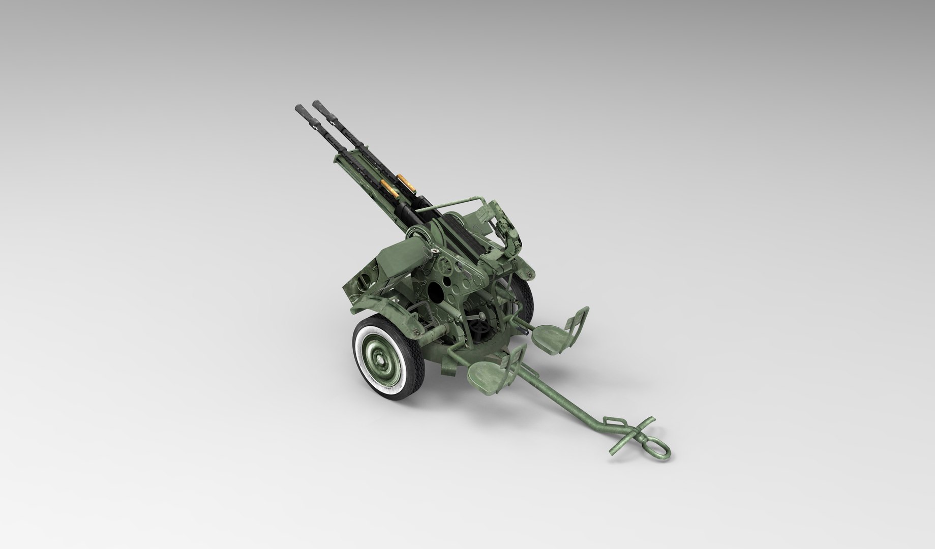 ZPU-2 3D Model - TurboSquid 1992636