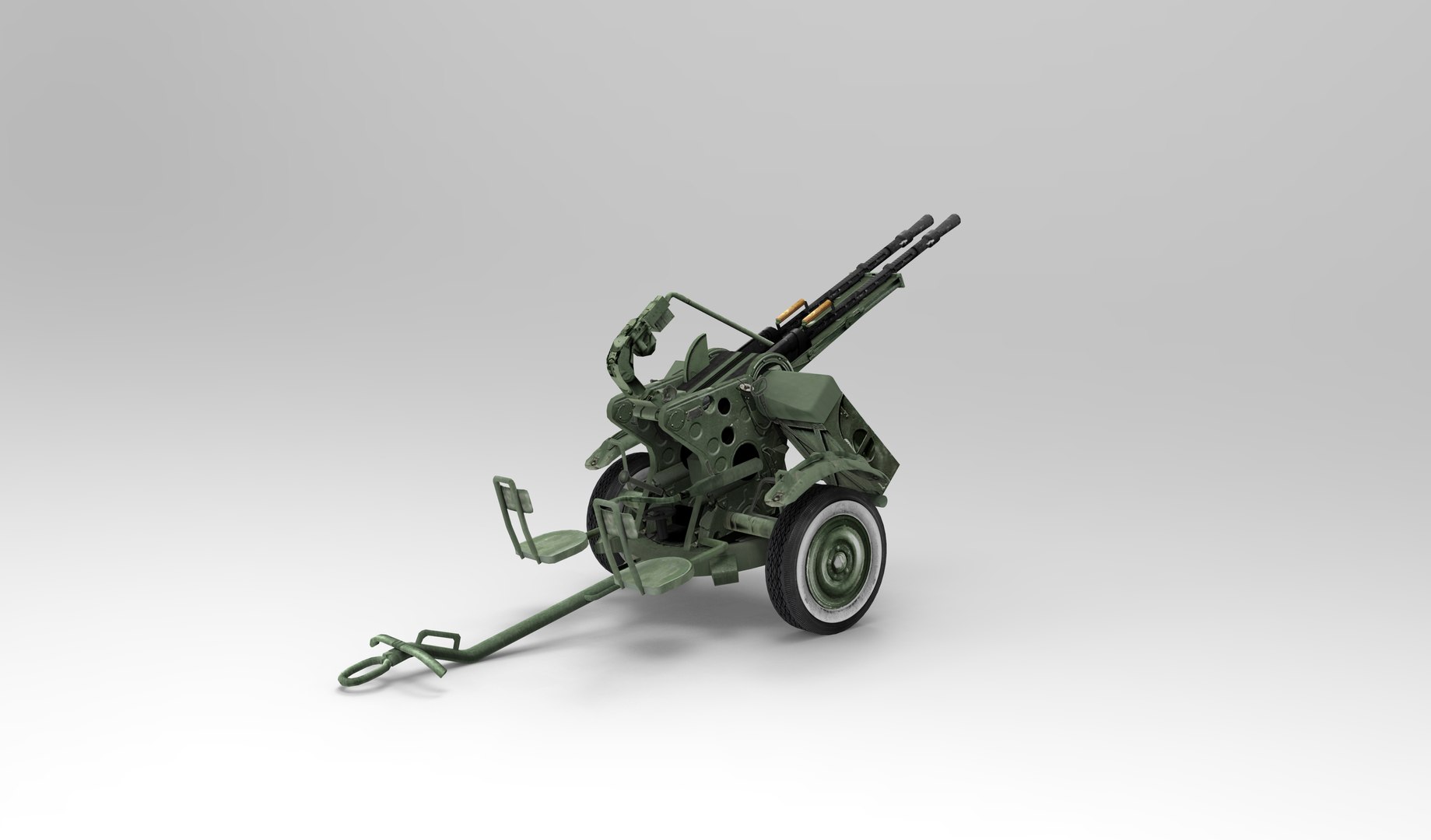 ZPU-2 3D Model - TurboSquid 1992636