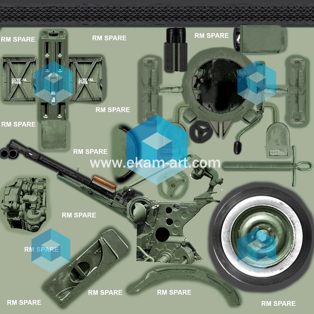 ZPU-2 3D Model - TurboSquid 1992636