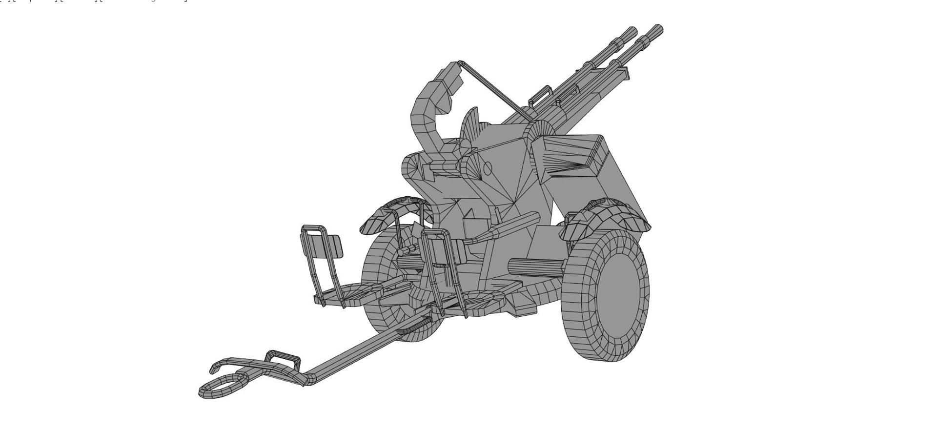 ZPU-2 3D Model - TurboSquid 1992636