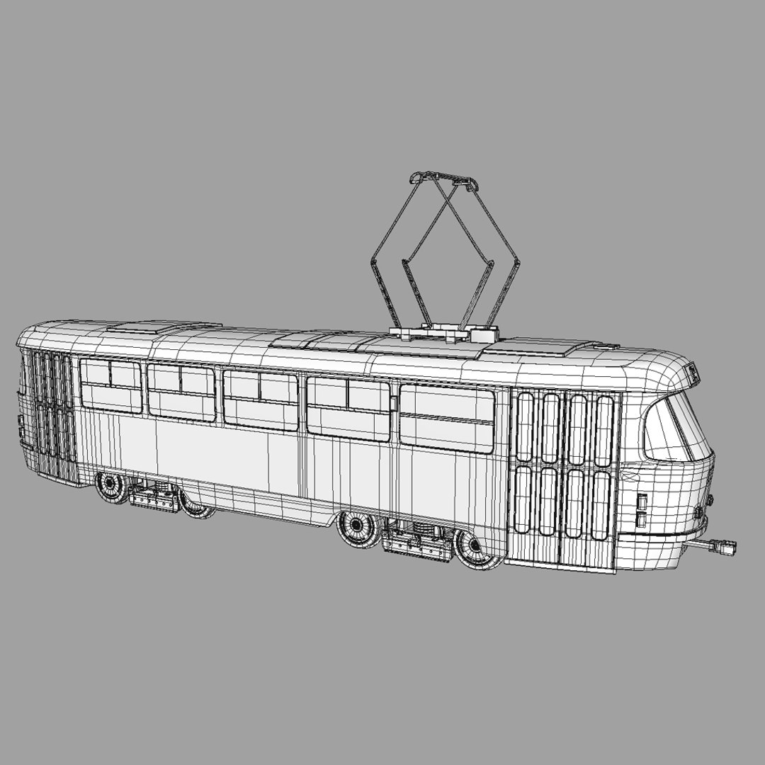 3d Tram European Prop
