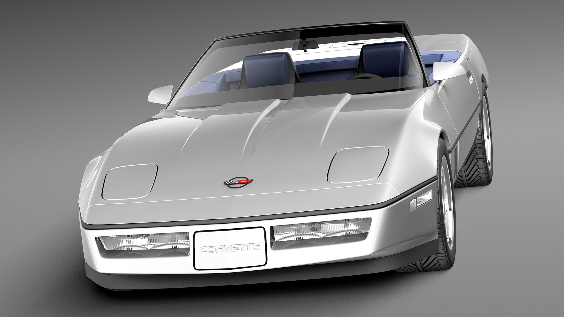 3d Obj Chevrolet Corvette C4 Convertible
