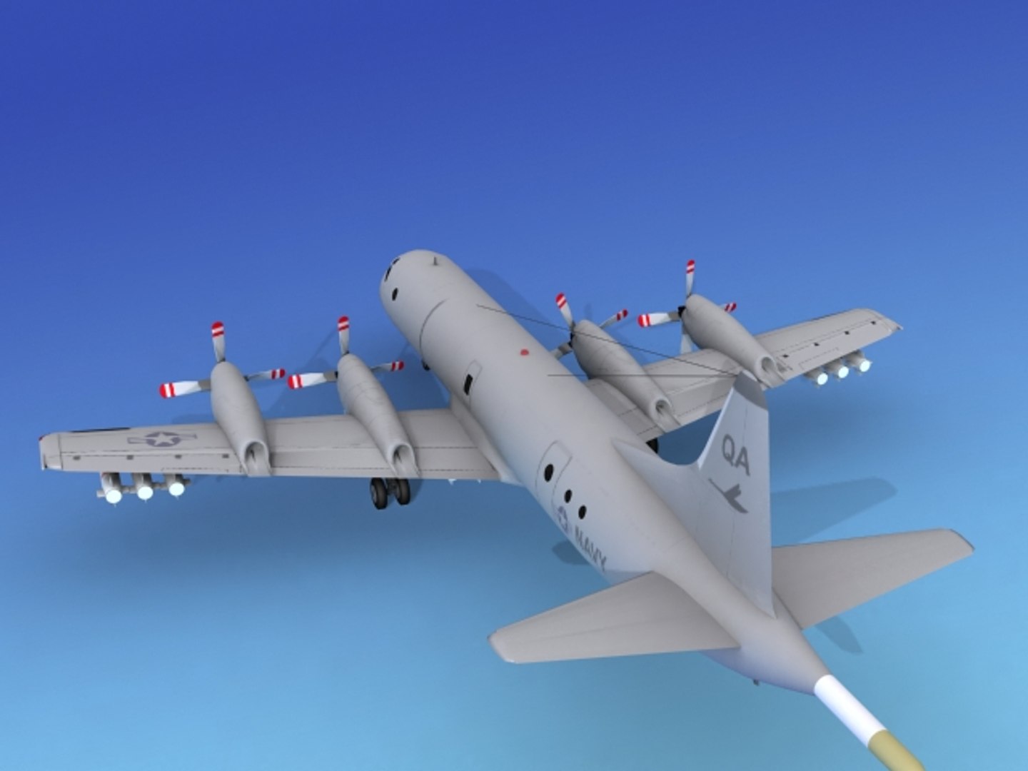 Orion Lockheed P-3 Navy 3d Model