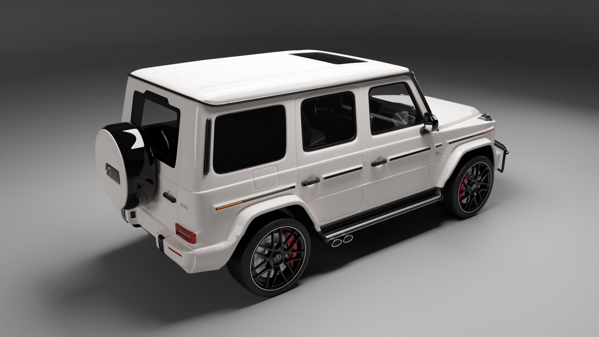 3D MERCEDES BENZ G63 G WAGON WHITE - TurboSquid 2312011
