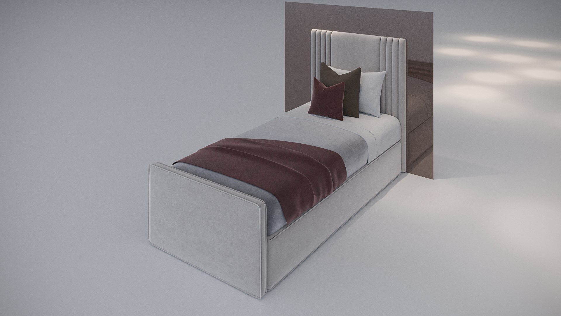 3D Single Bed Model - TurboSquid 2159323