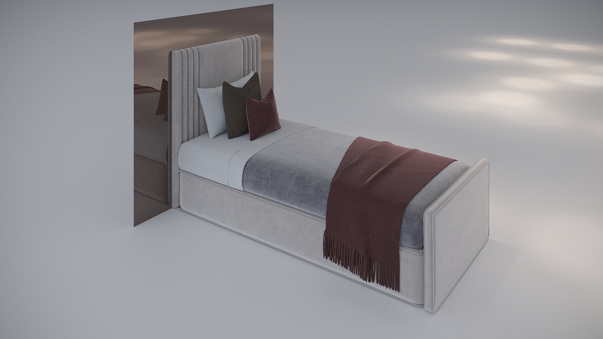 3D Single Bed Model - TurboSquid 2159323