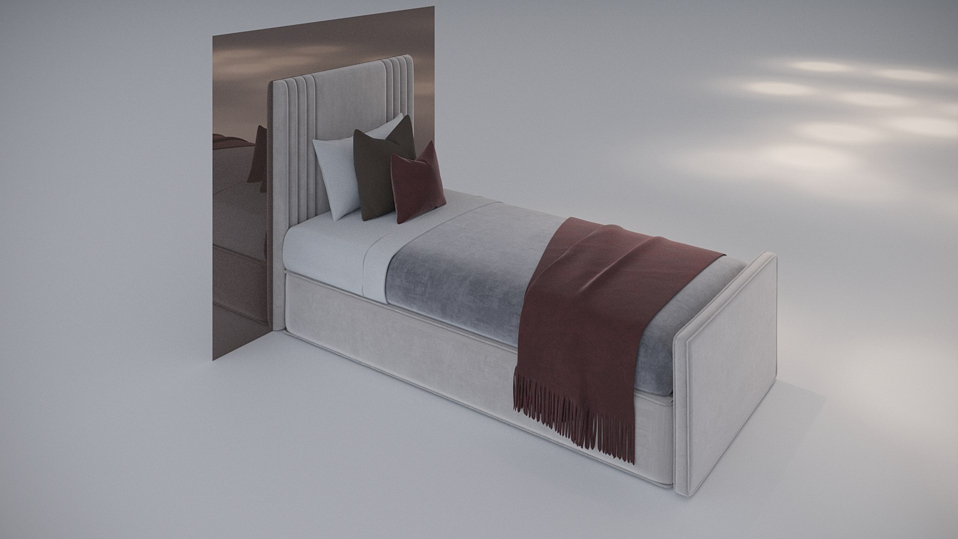 3D Single Bed Model - TurboSquid 2159323