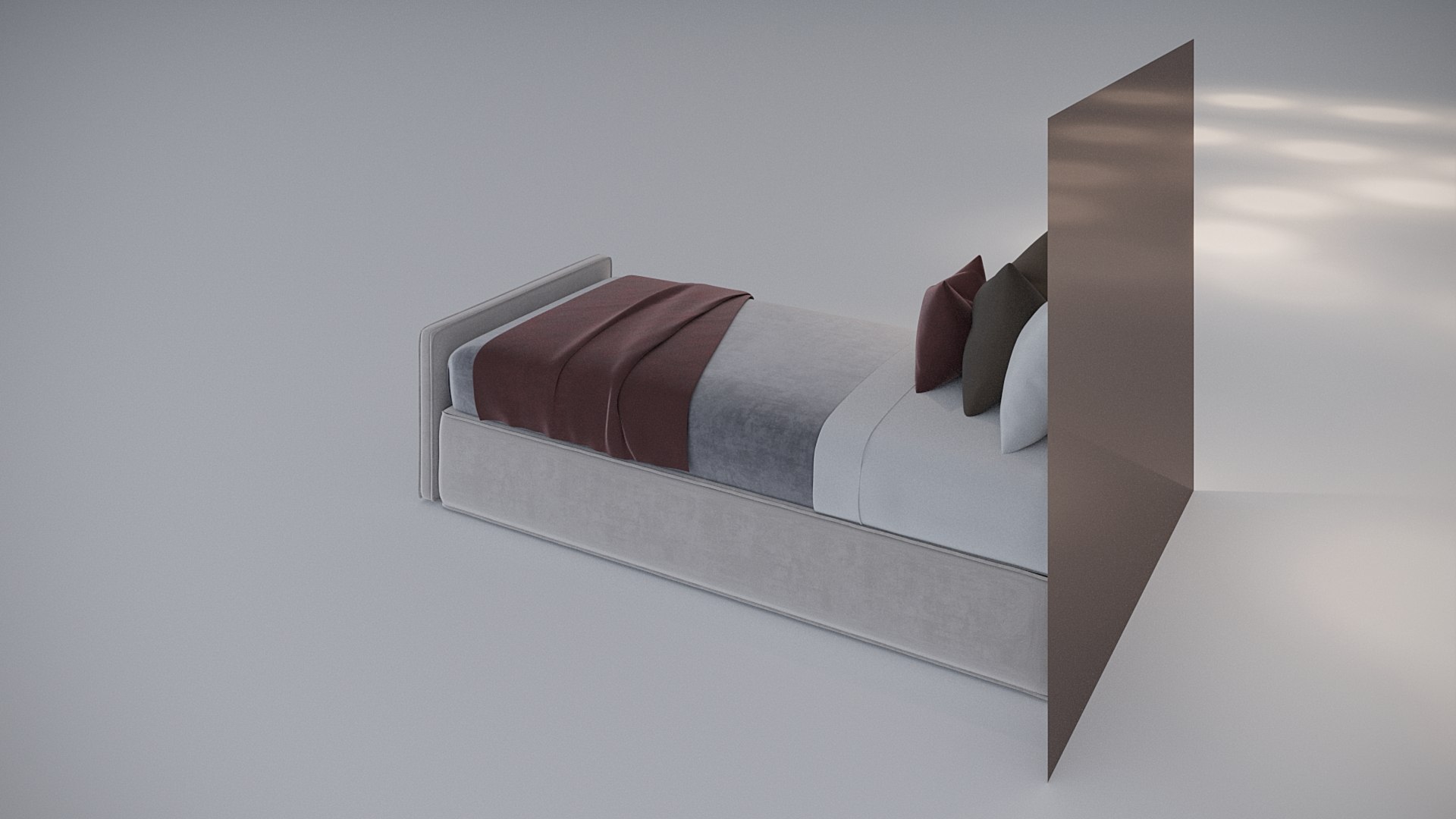 3D Single Bed Model - TurboSquid 2159323
