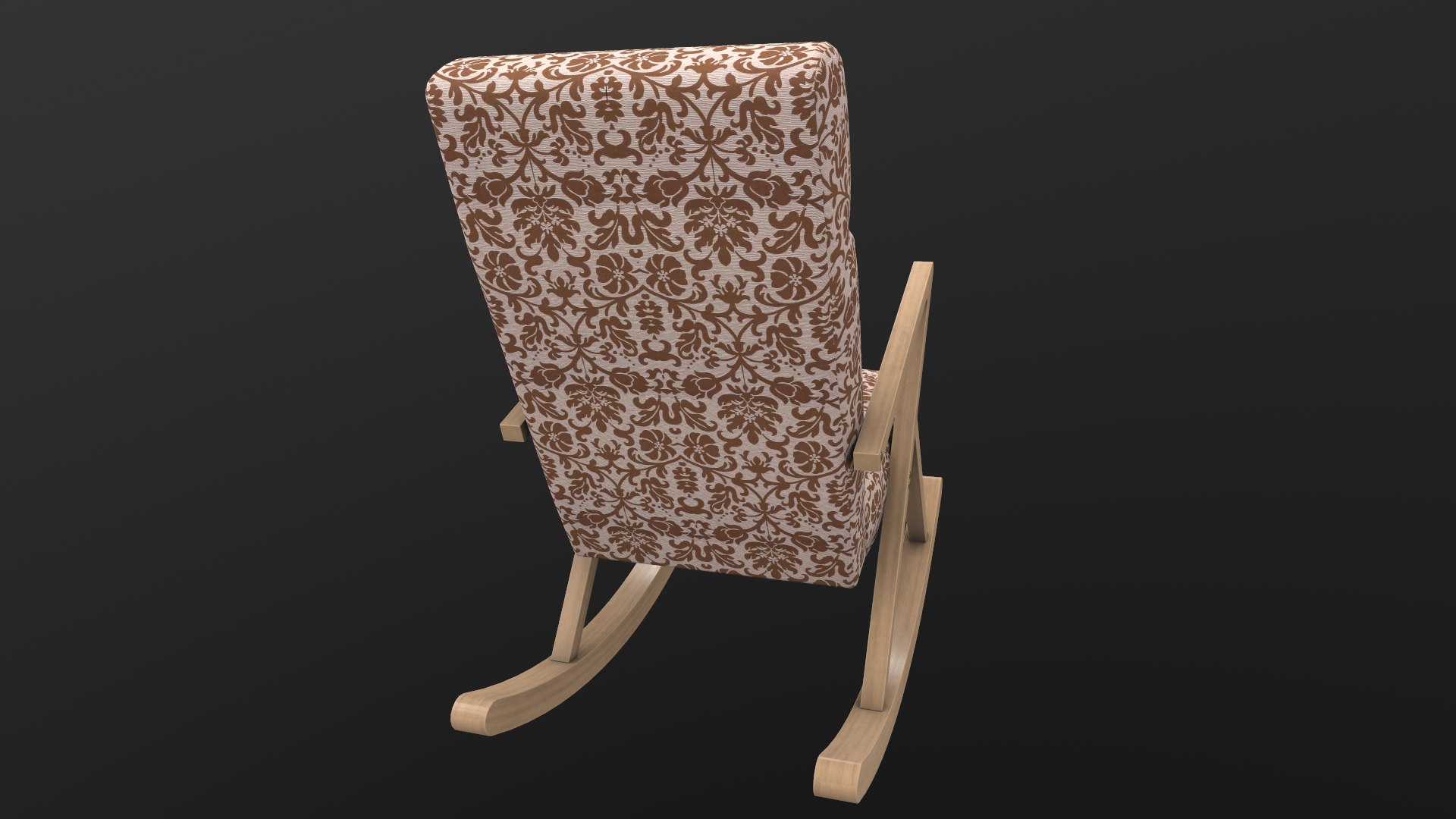 3D Rocking Chair AR VR PBR Lowpoly with game ready - TurboSquid 2070541
