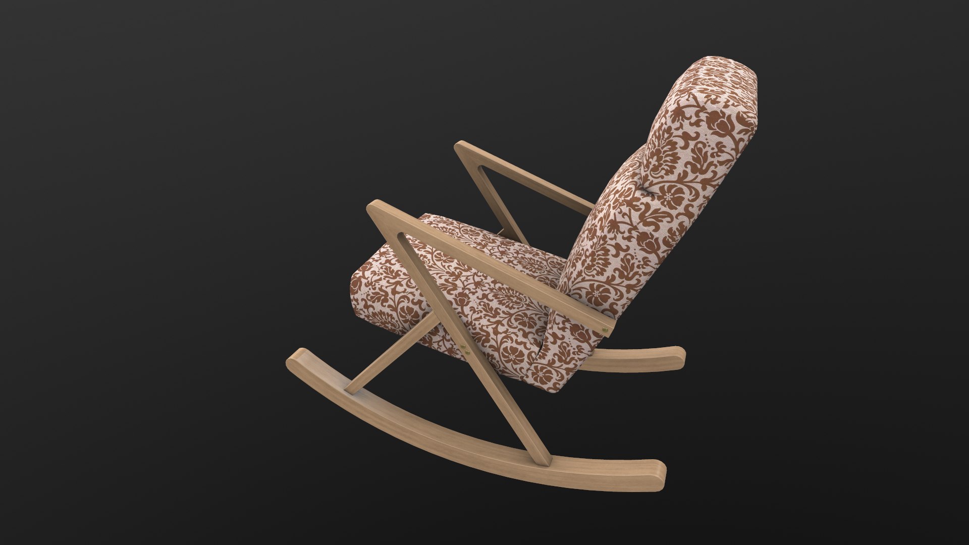 3D Rocking Chair AR VR PBR Lowpoly With Game Ready - TurboSquid 2070541