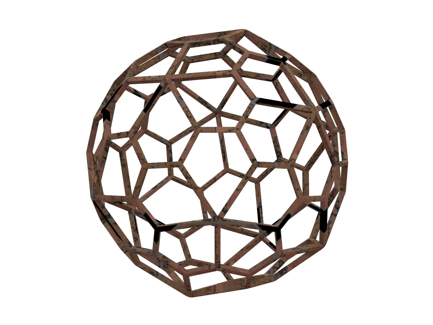 3D Model Wireframe Shape Pentagonal Hexecontahedron - TurboSquid 2168874