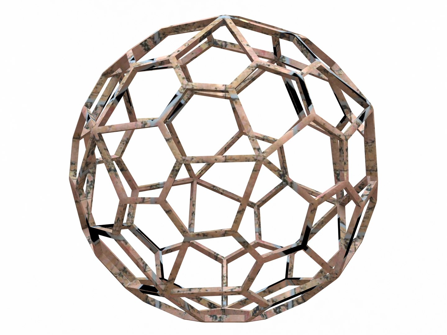 3D Model Wireframe Shape Pentagonal Hexecontahedron - TurboSquid 2168874
