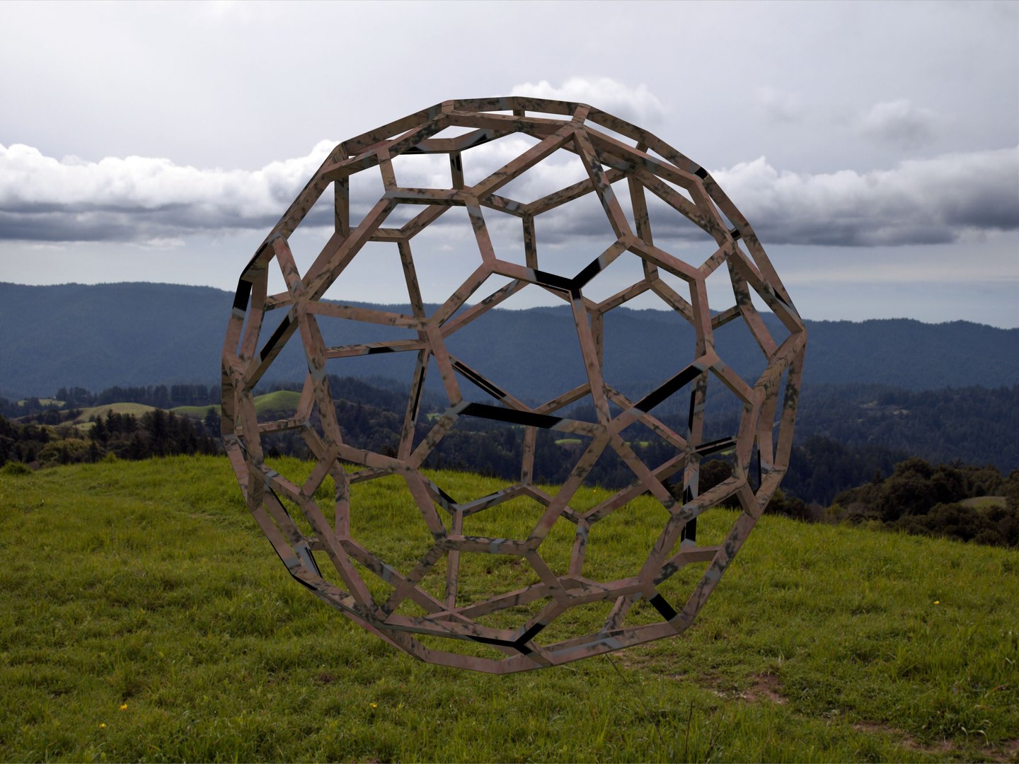 3D Model Wireframe Shape Pentagonal Hexecontahedron - TurboSquid 2168874