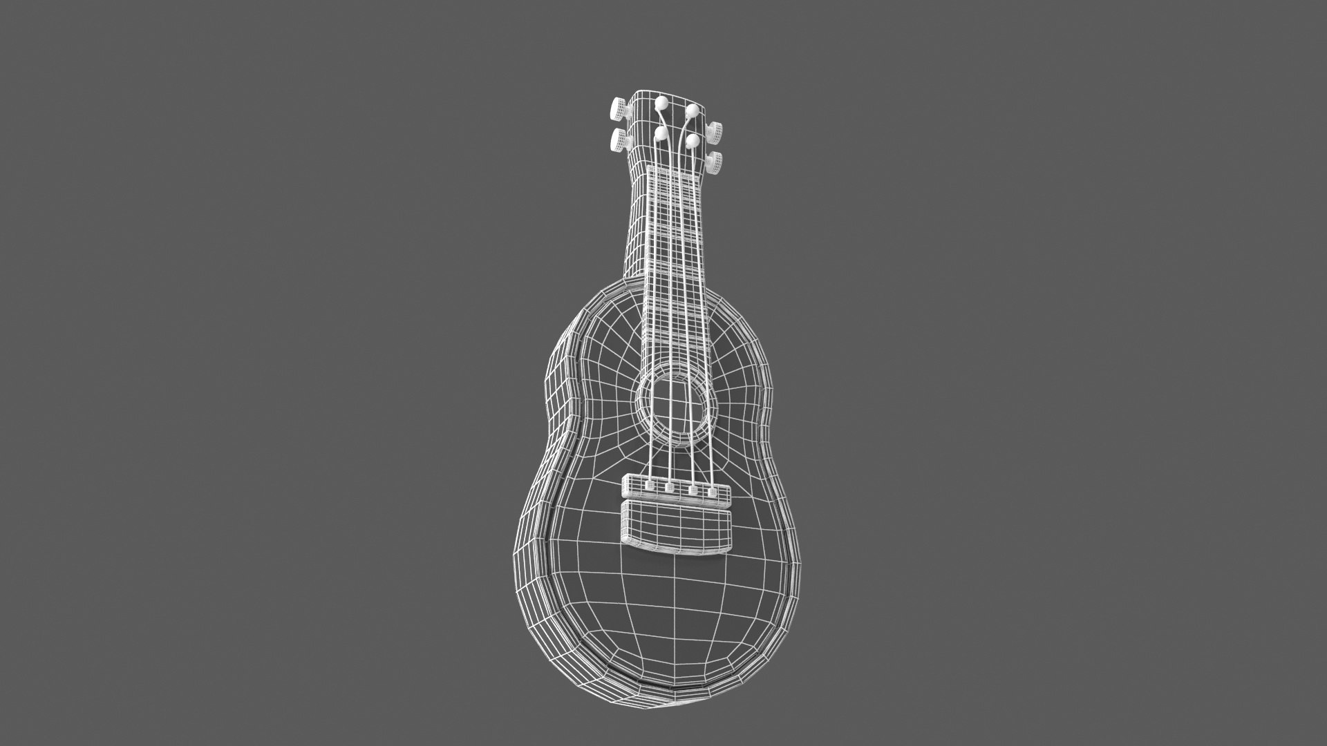Stylized Guitar Icon 3D Model - TurboSquid 2423059