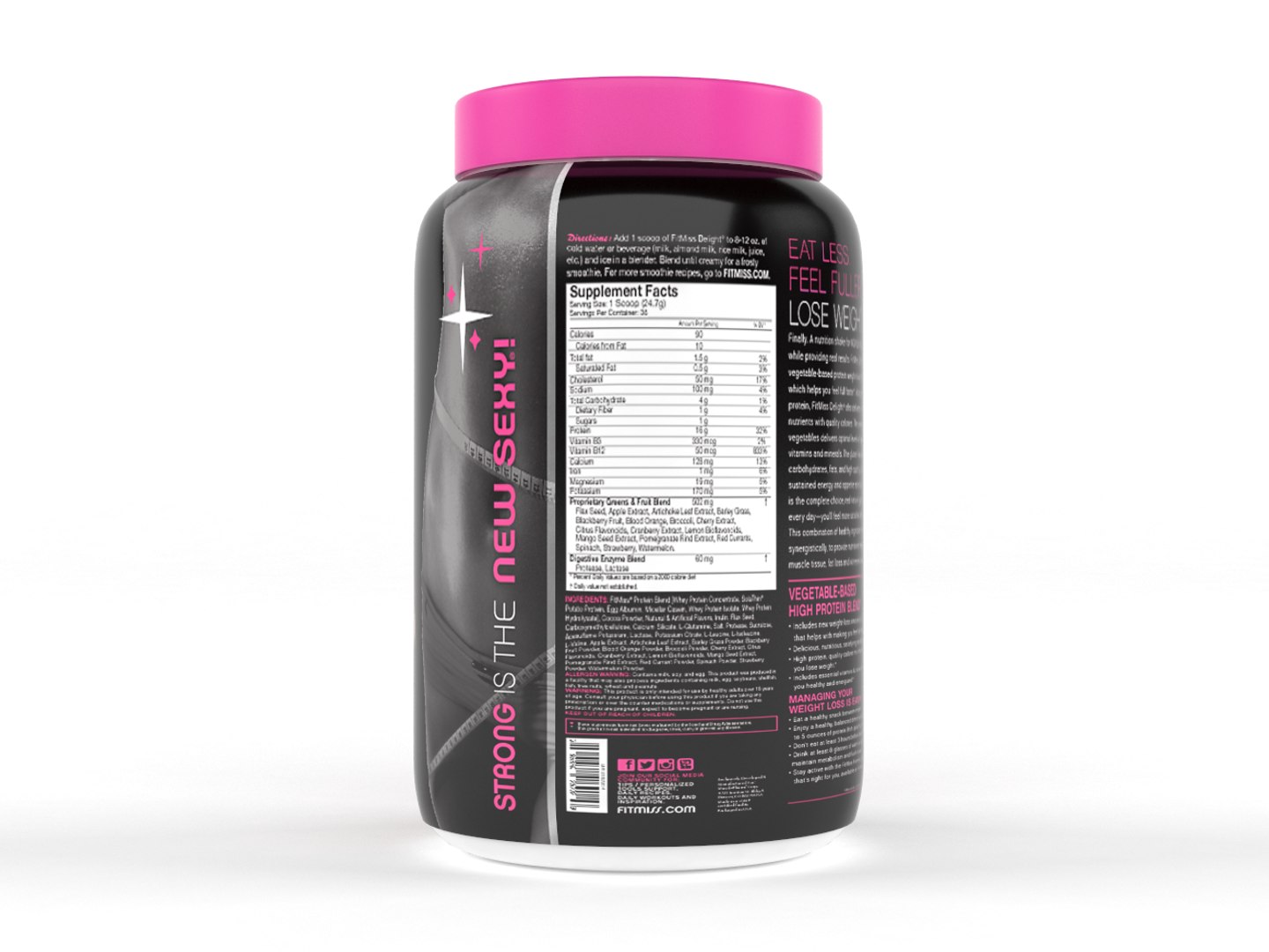 Fitmiss Delight Protein Powder 3D - TurboSquid 1659914