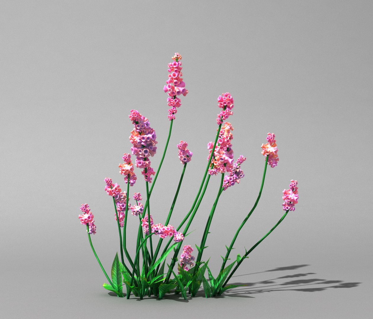 3d Model Of Cartoon Flower