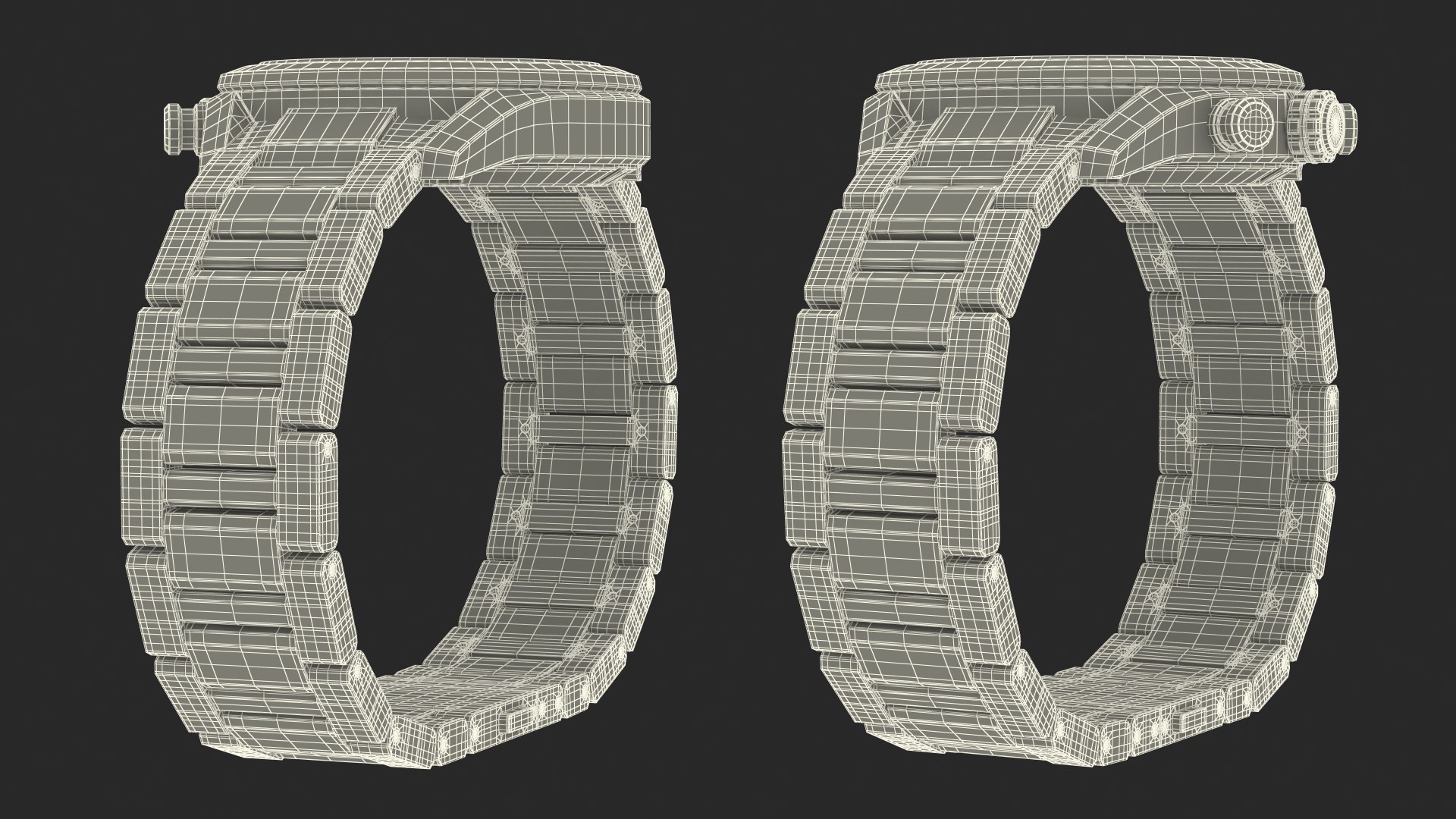 3D Chronograph Mechanical Watch Black Dial - TurboSquid 1843103