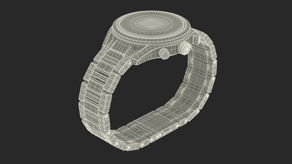 3D Chronograph Mechanical Watch Black Dial - TurboSquid 1843103