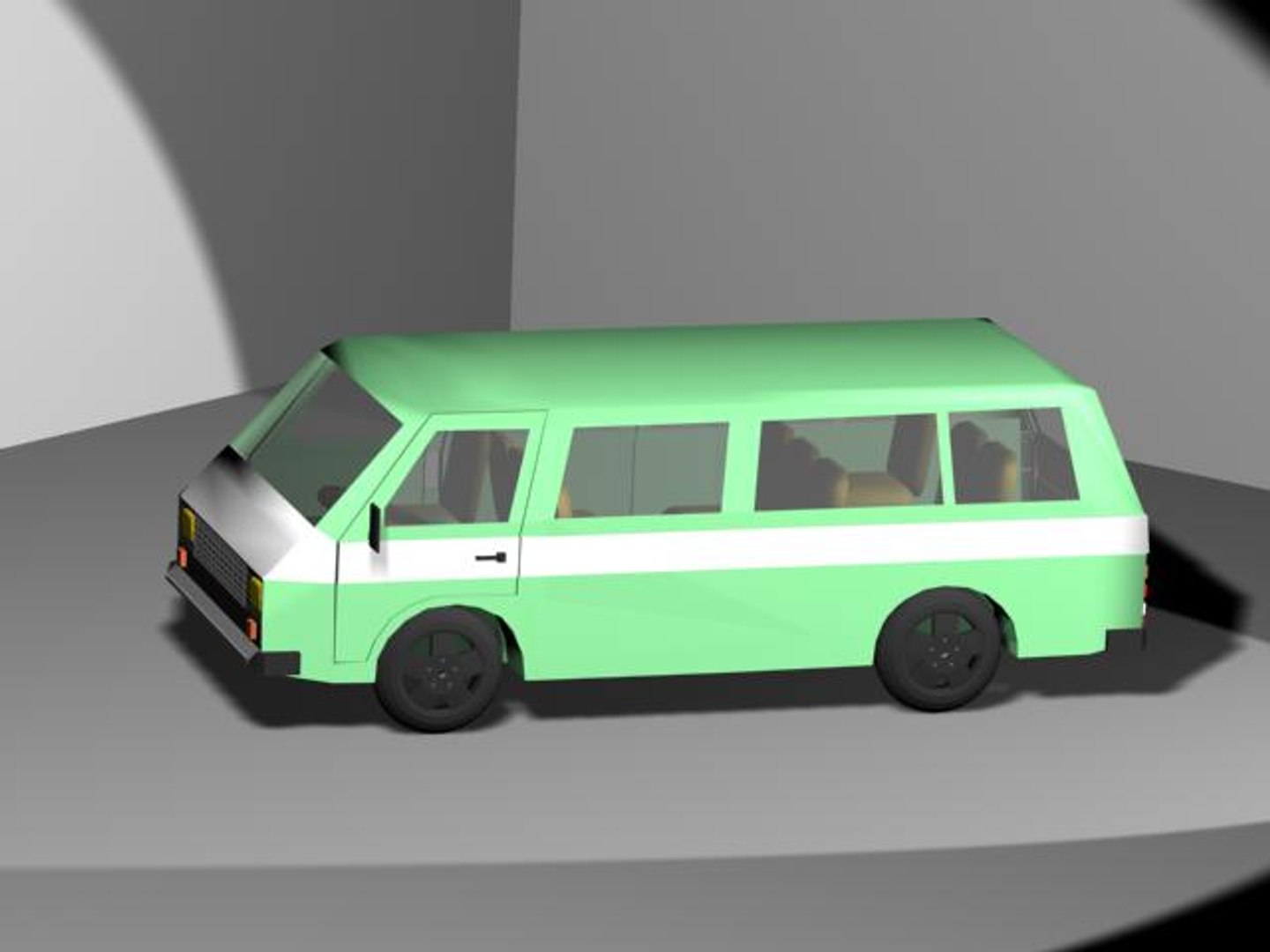 3d Model Of Minivan