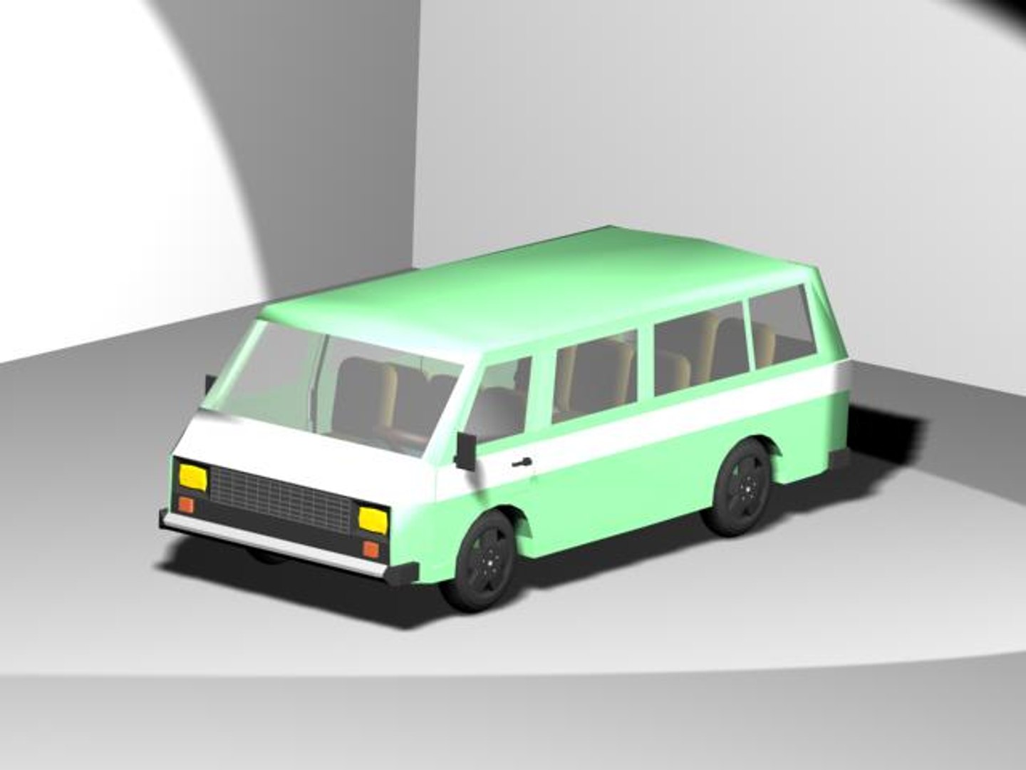 3d Model Of Minivan