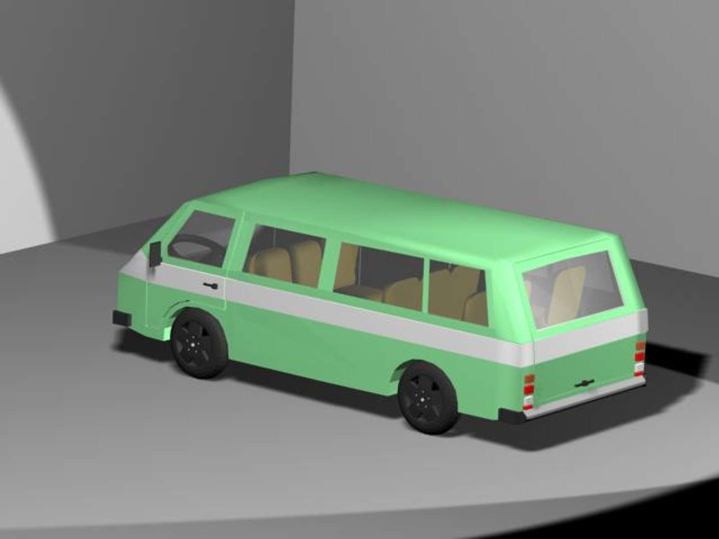 3d Model Of Minivan