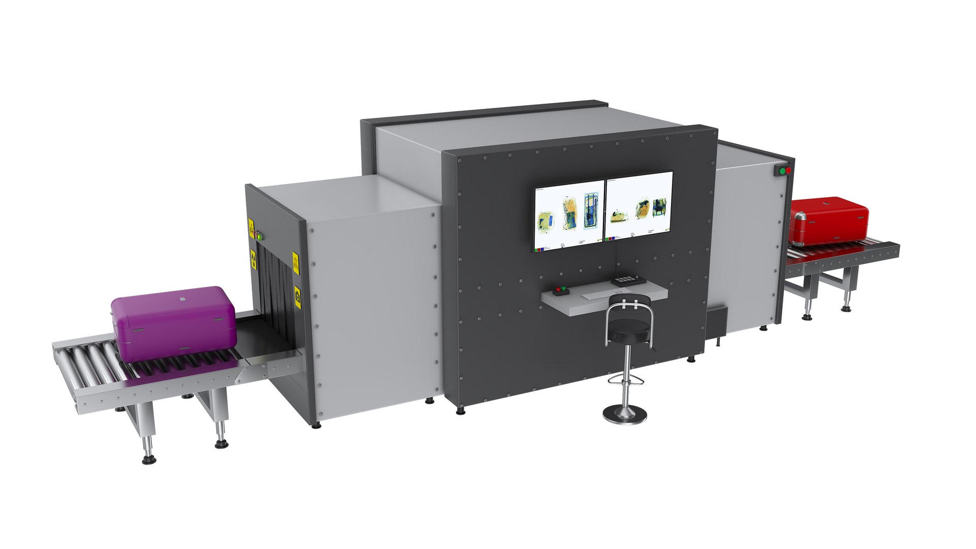 Airport Baggage Scanner 3D Model - TurboSquid 2212381