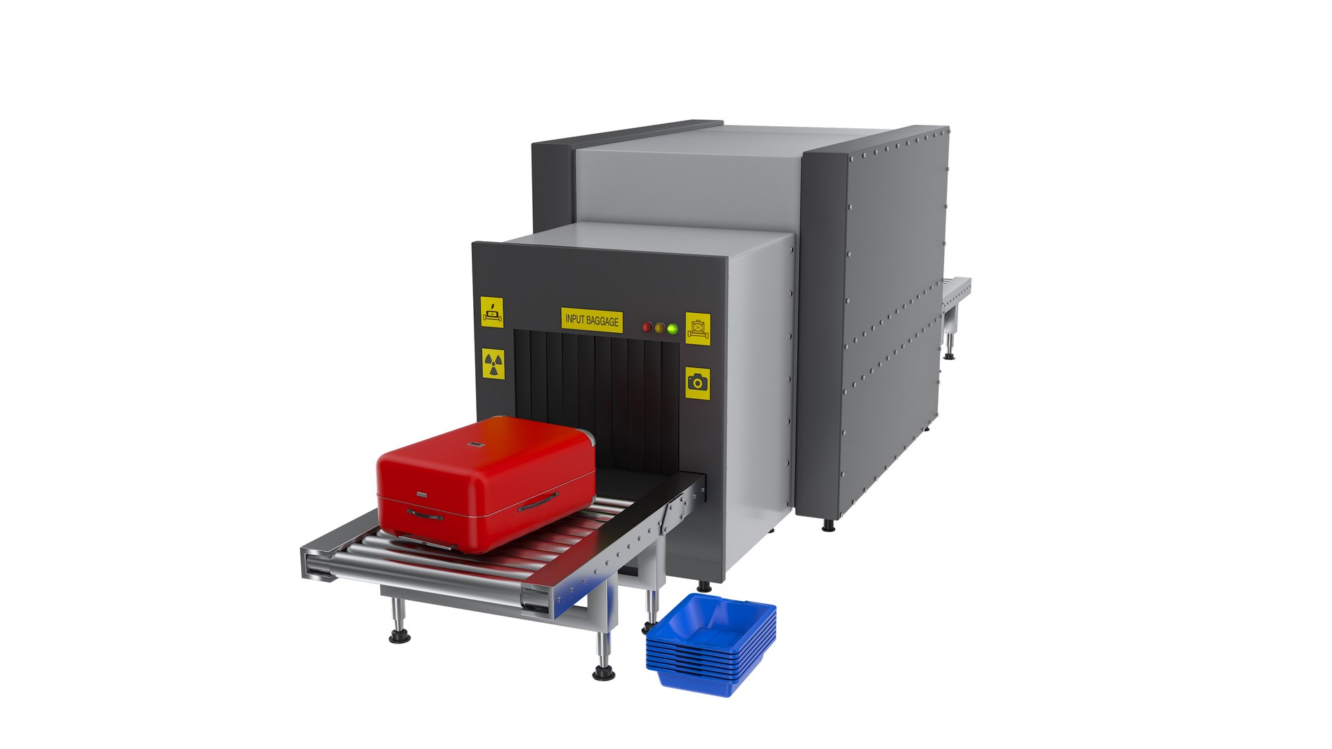 Airport Baggage Scanner 3D Model - TurboSquid 2212381